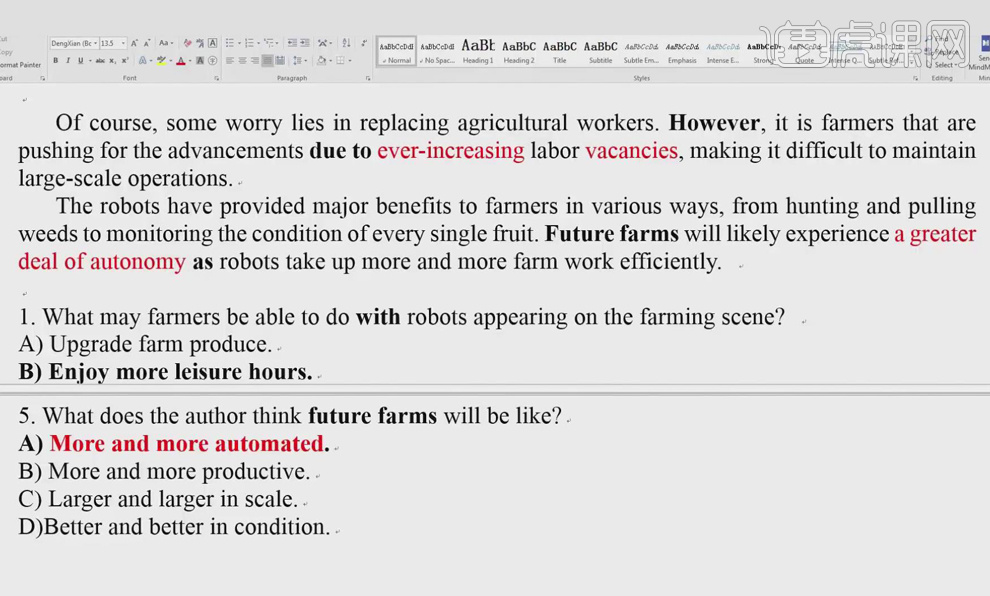 CET6-12月真题串讲：阅读03-【大学英语六级真题】图文教程- 虎课网