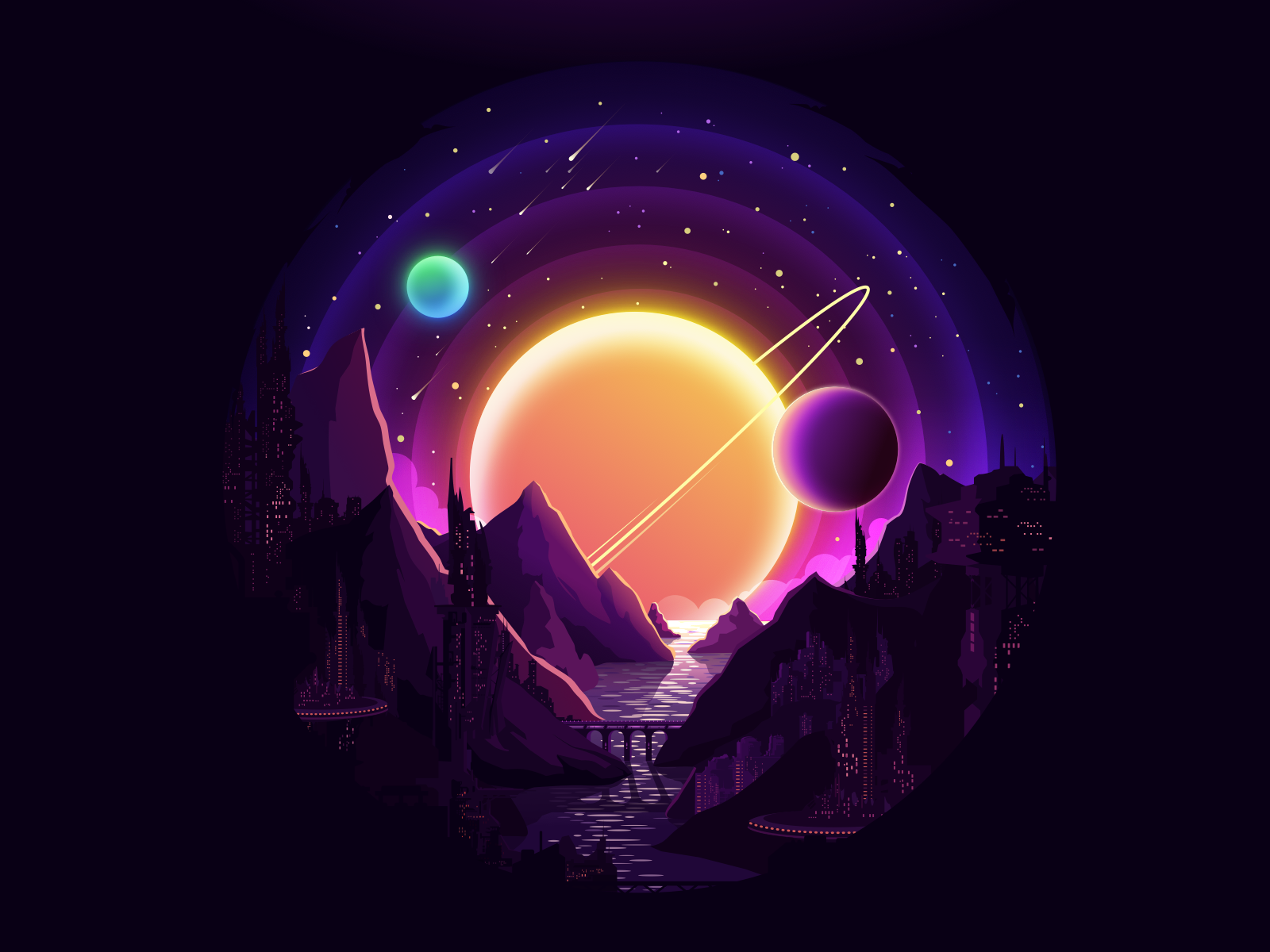 太强了！这些Dribbble顶尖插画大神的作品，是我学习的源泉-虎课网