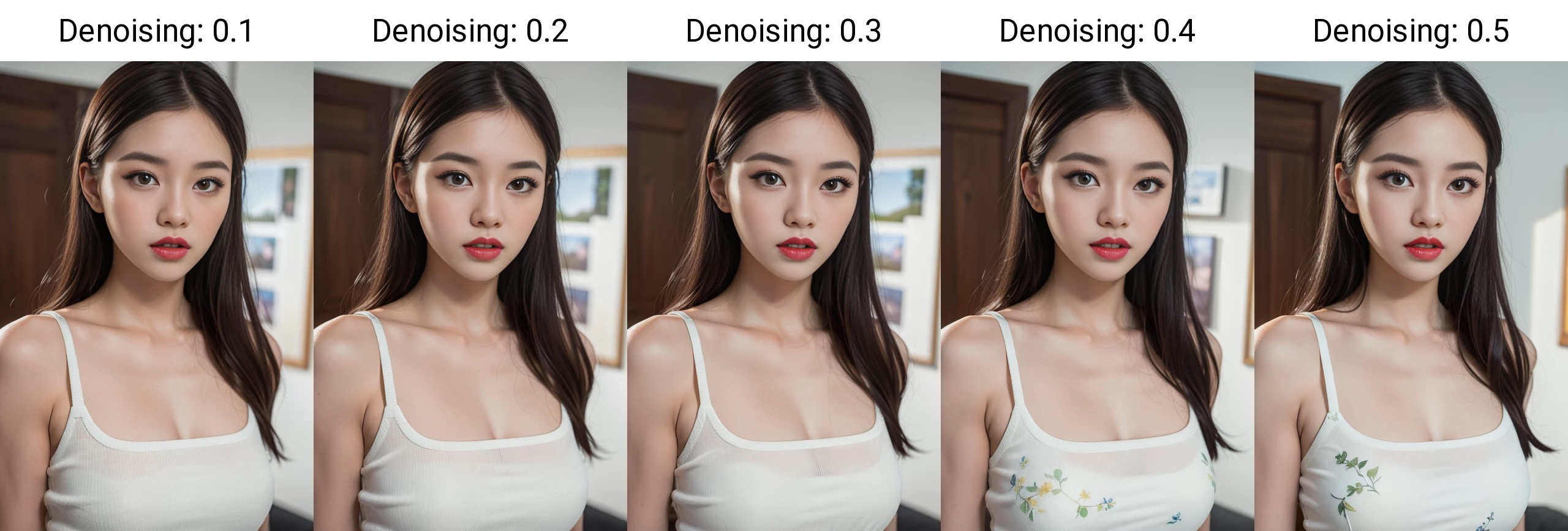 Stable Diffusion小知识：图生图中的重绘幅度详解-虎课网