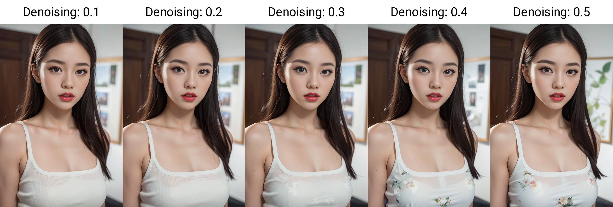 Stable Diffusion小知识：图生图中的重绘幅度详解-虎课网