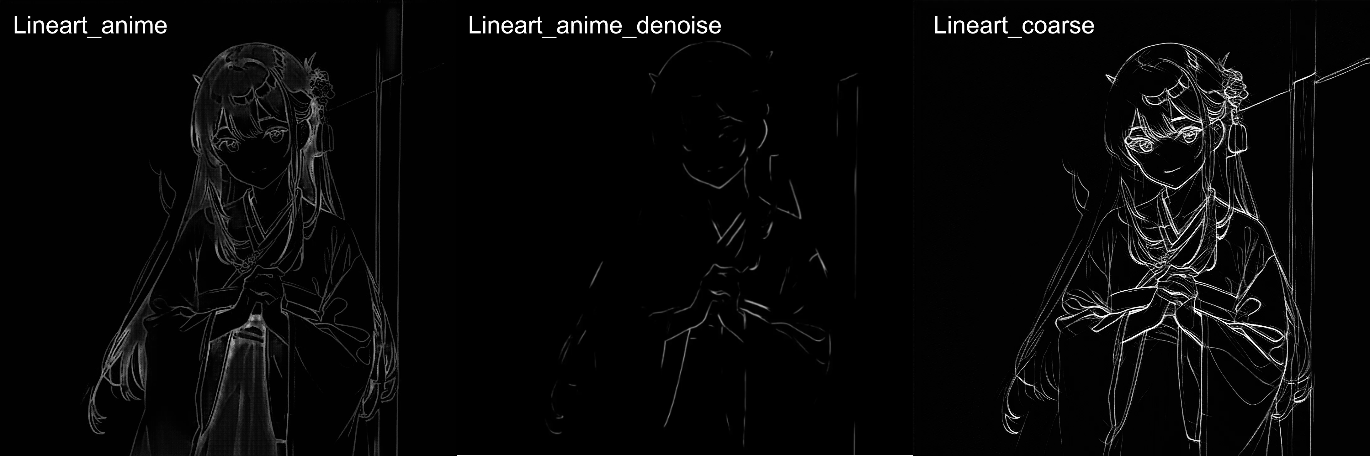 ControlNet插件：Lineart模型(线稿)的使用与效果|Stable Diffusion-虎课网