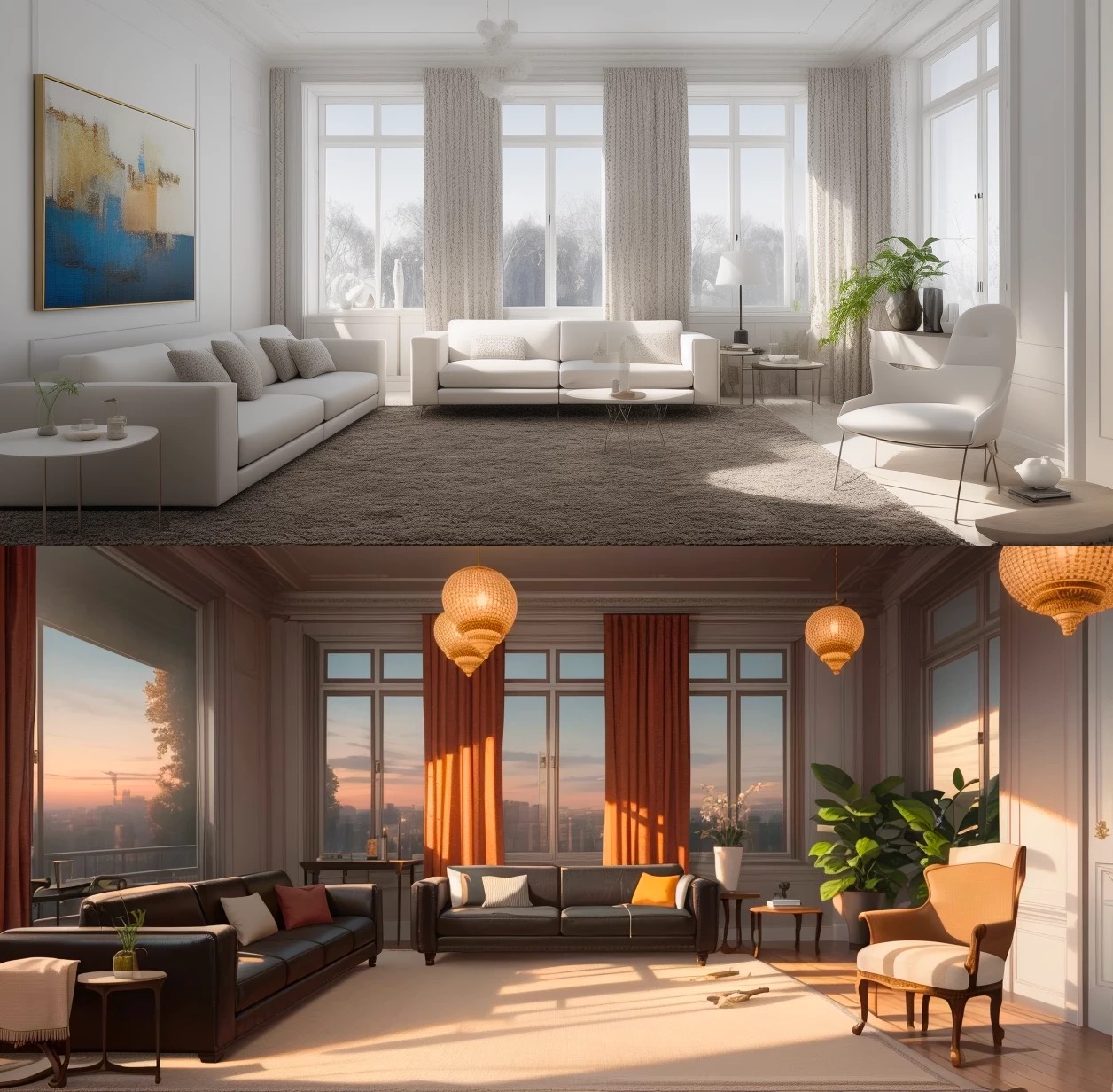 ControlNet插件：MLSD模型(直线检测模型)的使用与效果|Stable Diffusion-虎课网