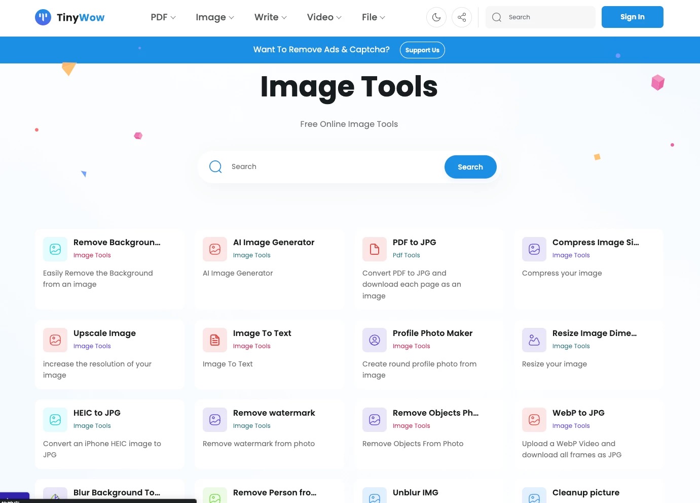 实用工具网站推荐TinyWow 超200+在线工具一键使用-虎课网