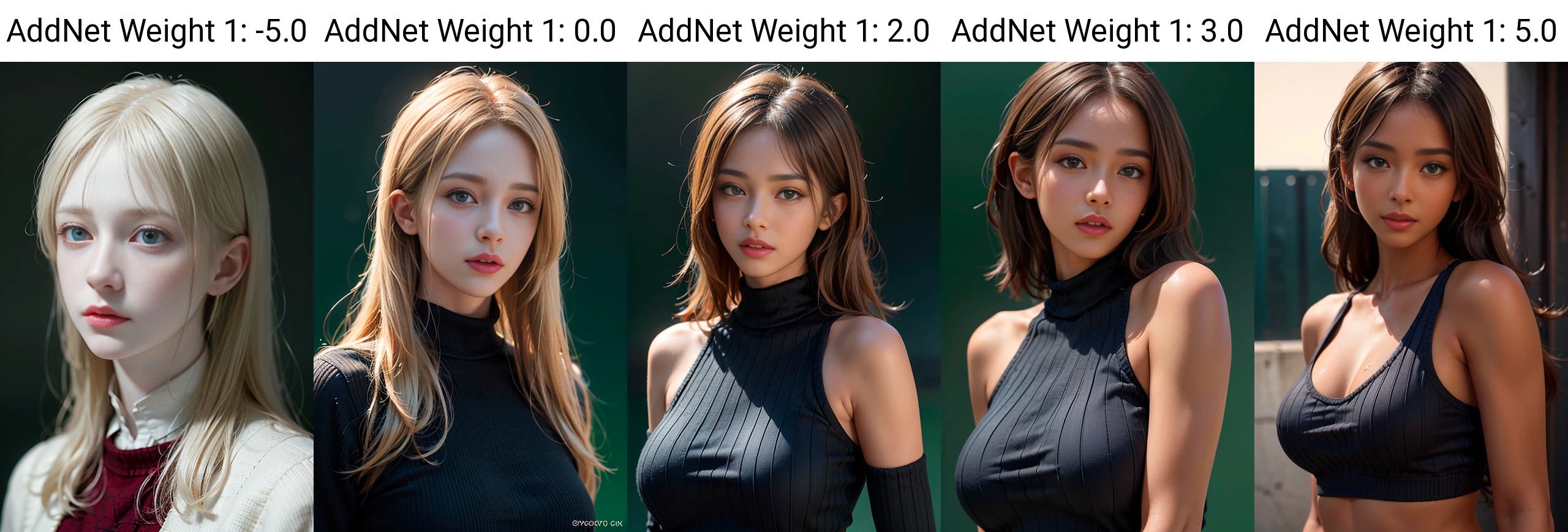 LoRA模型推荐：Skin Tone Slider（角色肤色调整）白皮肤到黑皮肤超简单调整|AI绘画 -虎课网