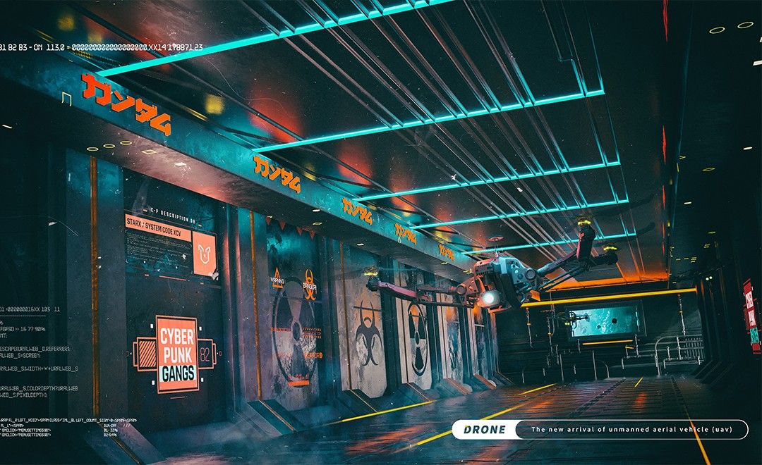 C4D+OC-无人机暗色调场景渲染 - C4D教程教程_C4D (R20)、OC(4.0/3.07) 、PS（CC2018） - 虎课网