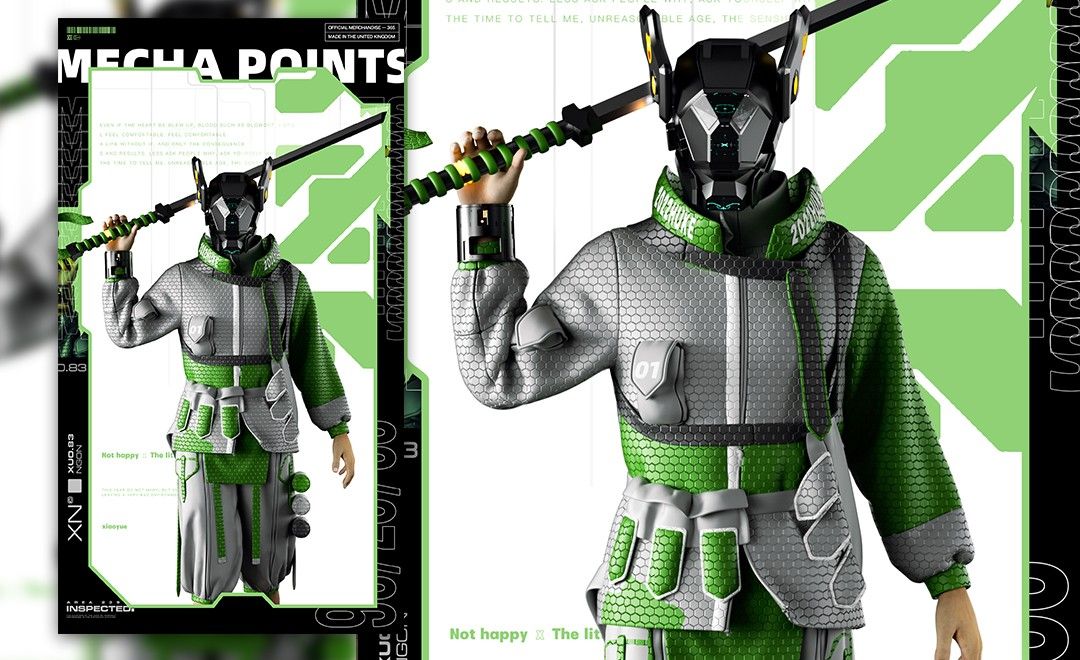 C4D+MD+DAZ机能风格图V1 - C4D教程教程_C4D(R19/R20) OC(4.0/3.07) PS（2018） - 虎课网