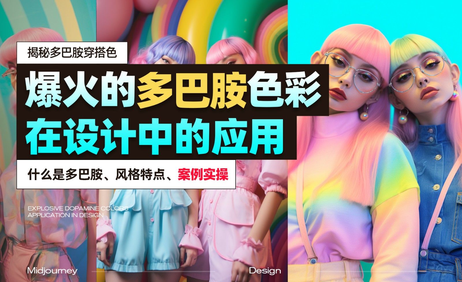 PS-爆火的【多巴胺配色】在设计中应用 - 3D数字教程_PS (CC2020)、AI (CC2022) - 虎课网