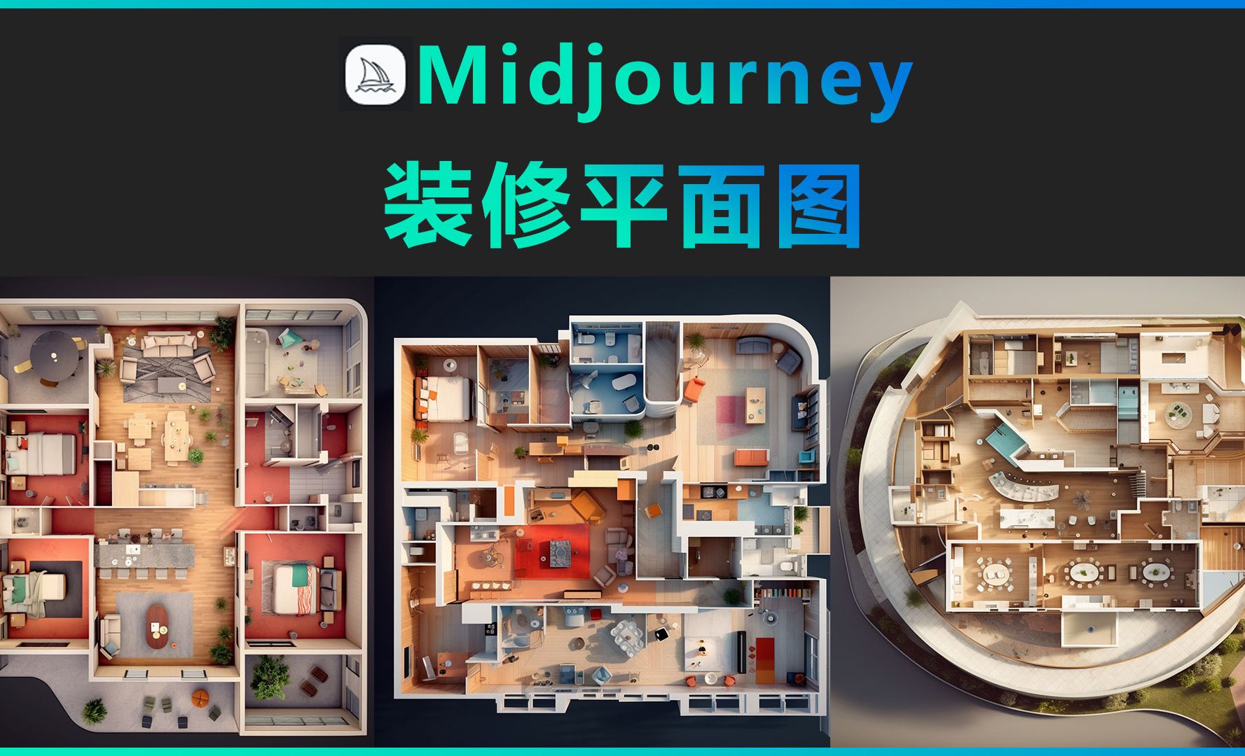 Midjourney-装修平面图 - 3D数字教程_Midjourney - 虎课网