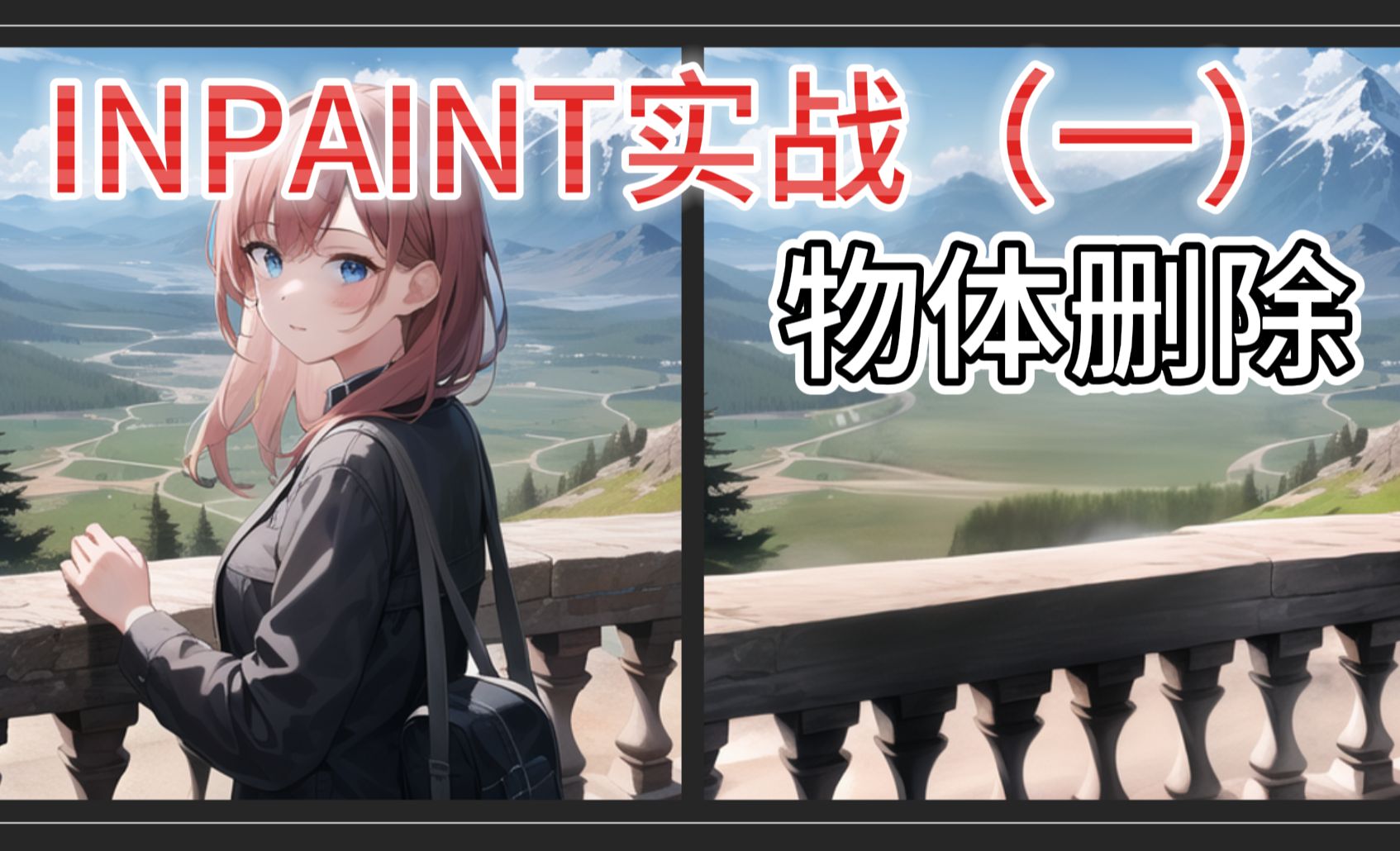 Stable Diffusion-局部重绘Inpaint实战01-物体删除+场景还原 - 3D数字教程_Stable Diffusion - 虎课网