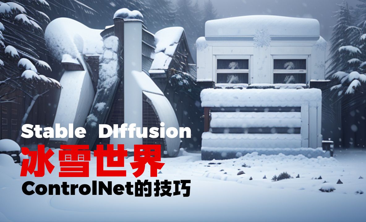 AI冰雪文字-Stable Diffusion的ControlNet应用 - 3D数字教程_Stable Diffusion - 虎课网