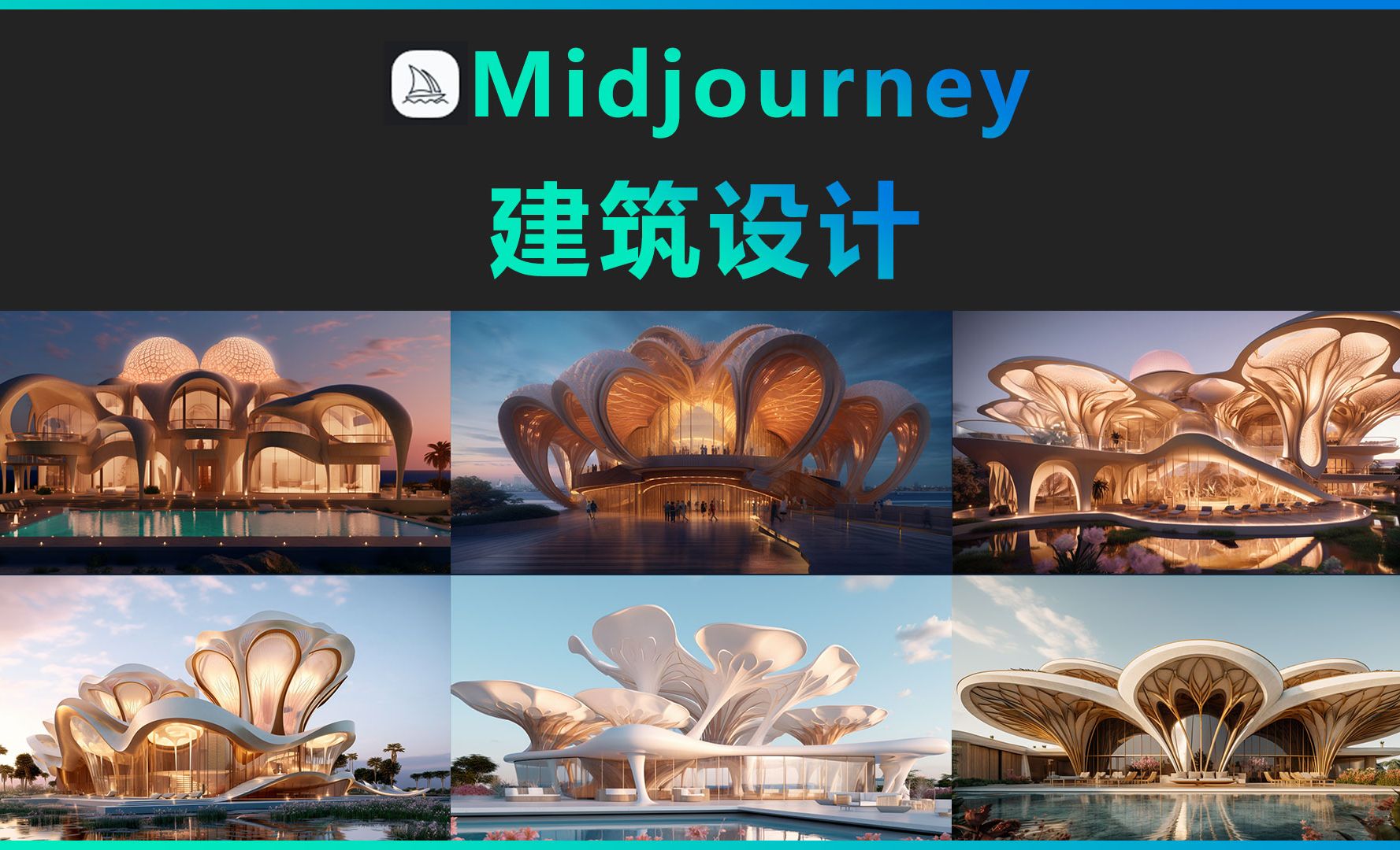 Midjourney-建筑设计 - 3D数字教程_Midjourney - 虎课网