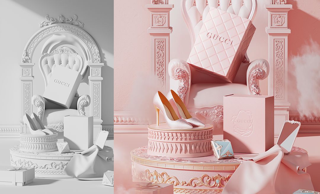 C4D+OC-节日活动KV渲染 - C4D教程教程_C4D、OC - 虎课网