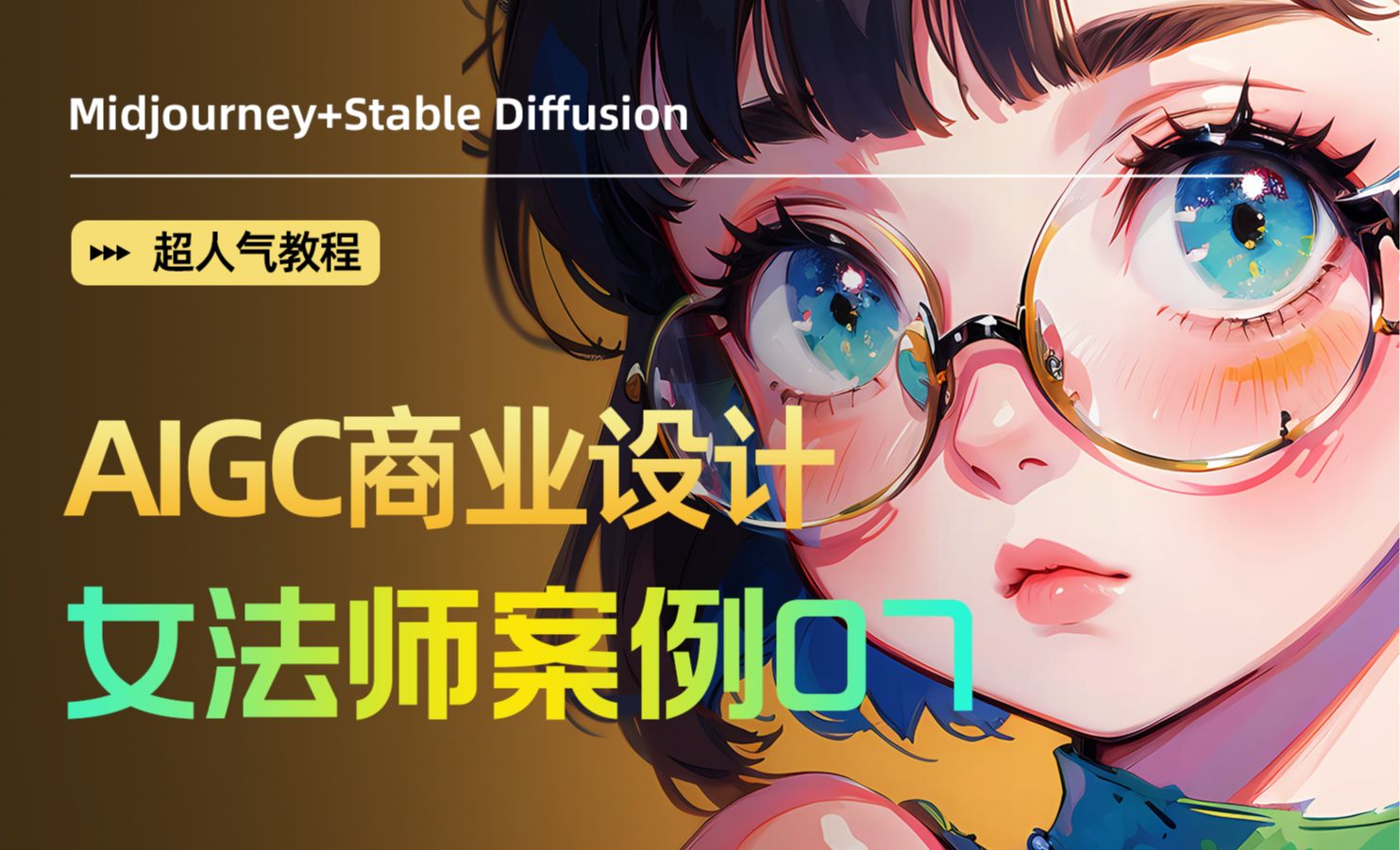 【AIGC商业设计】MJ+SD 0基础入门到商用系列教程 女魔法师案例07 - 3D数字教程_ - 虎课网