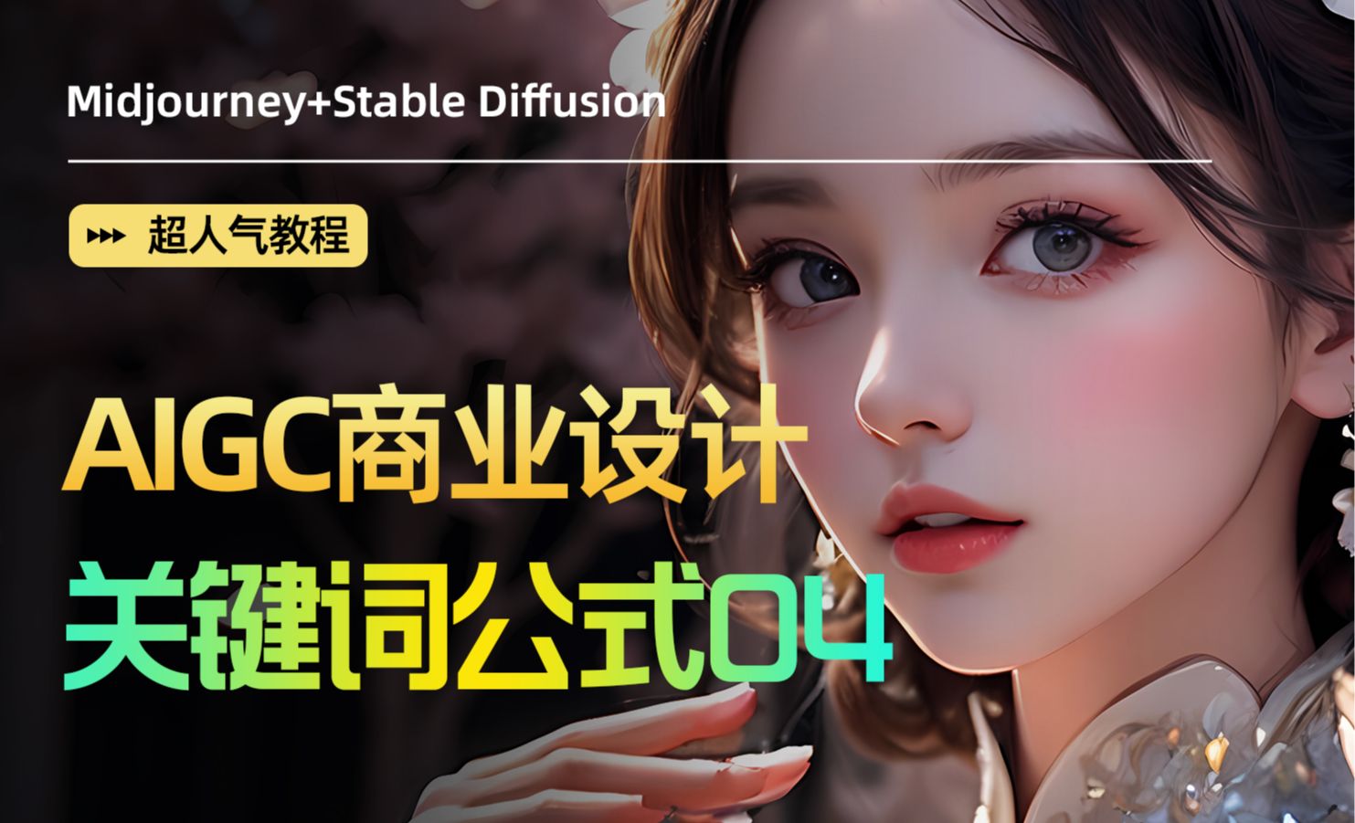 【AIGC商业设计】MJ+SD 0基础入门到商用系列教程 关键词公式04 - 3D数字教程_Midjourney - 虎课网