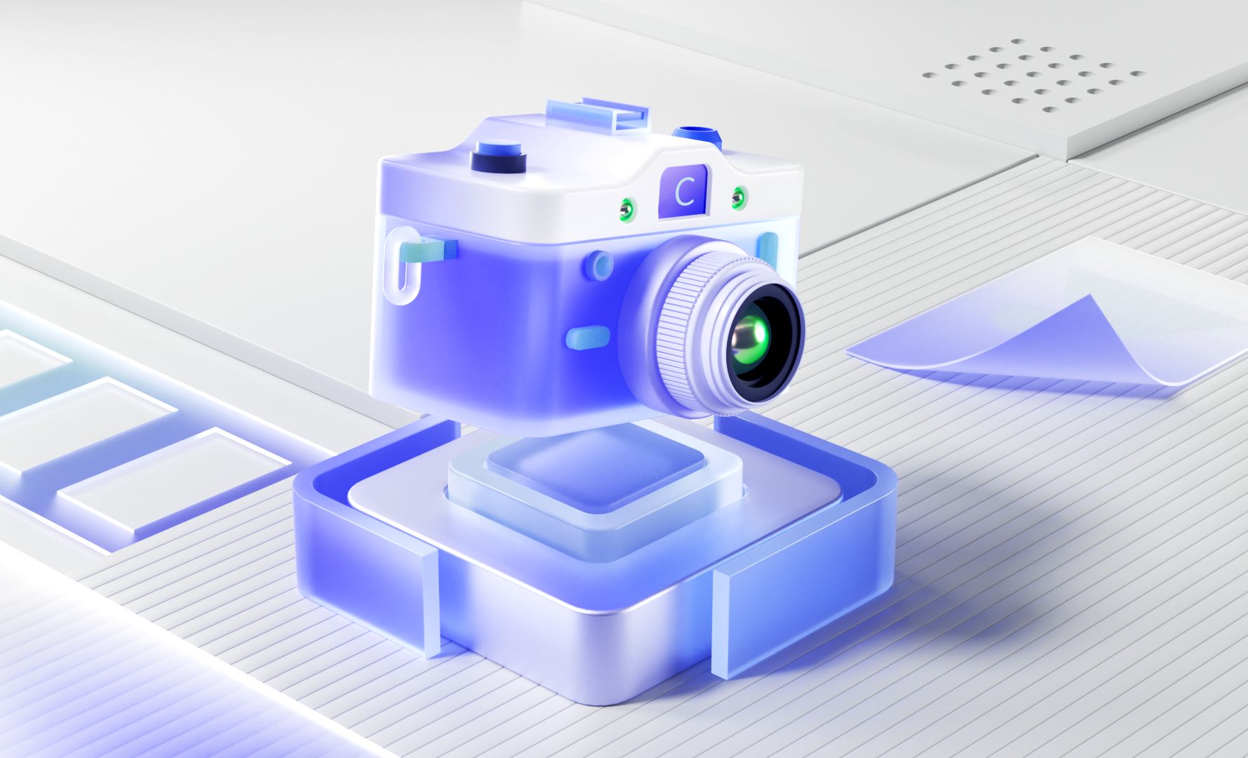 C4D+OC-B端3d摄像机场景建模（一） - C4D教程教程_C4D（2023）、octance（2022） - 虎课网