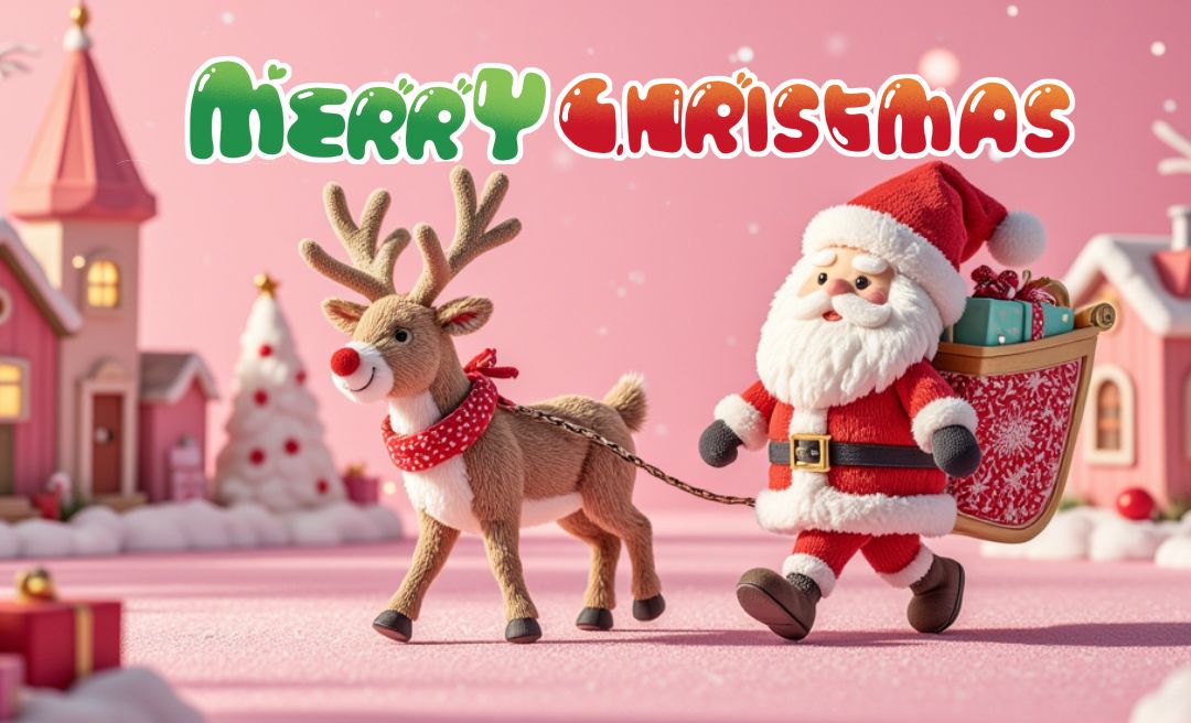 liblib-在线快速生成图片-电商风可爱圣诞老人案例分享 - 3D数字教程_liblib - 虎课网