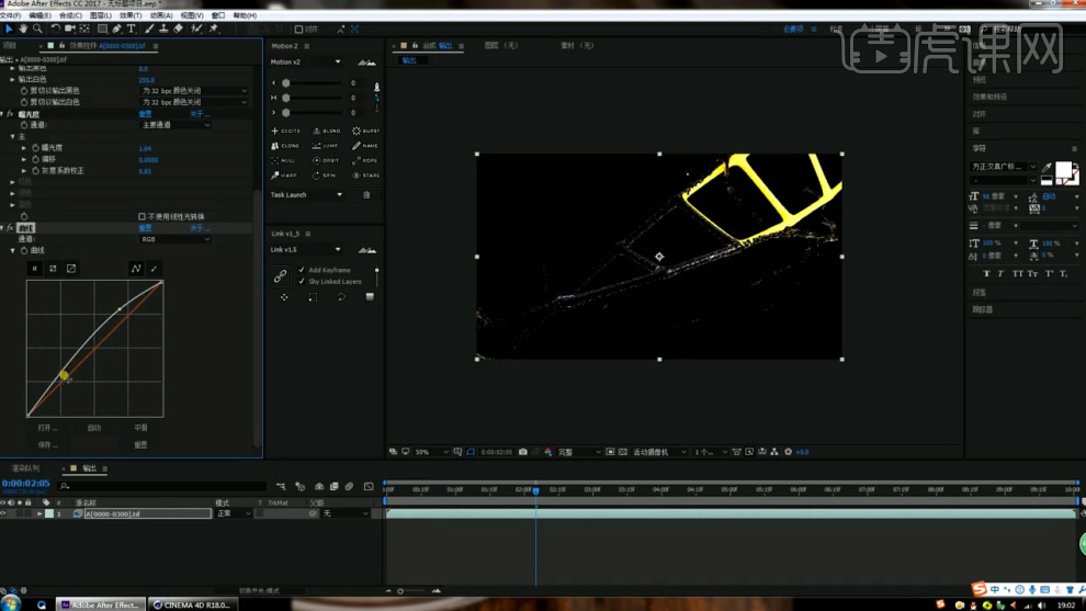 C4D+AE-DNA螺旋蜕变动效（下集） - C4D教程教程_C4D（R18） - 虎课网