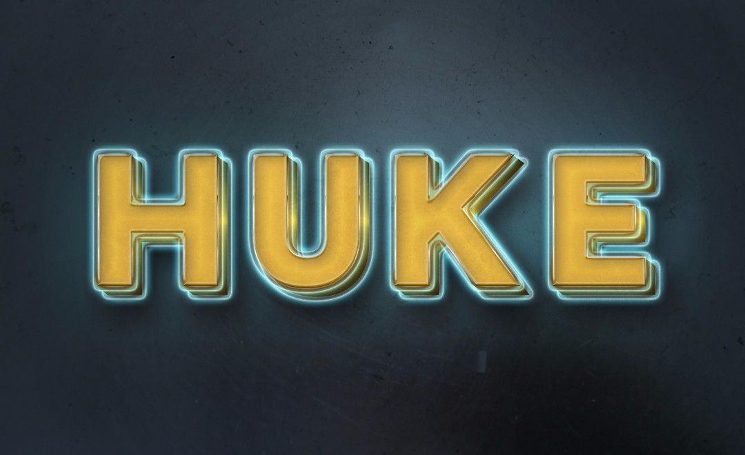 PS-立体字母HUKE - 平面设计教程_PS(CC2017) - 虎课网