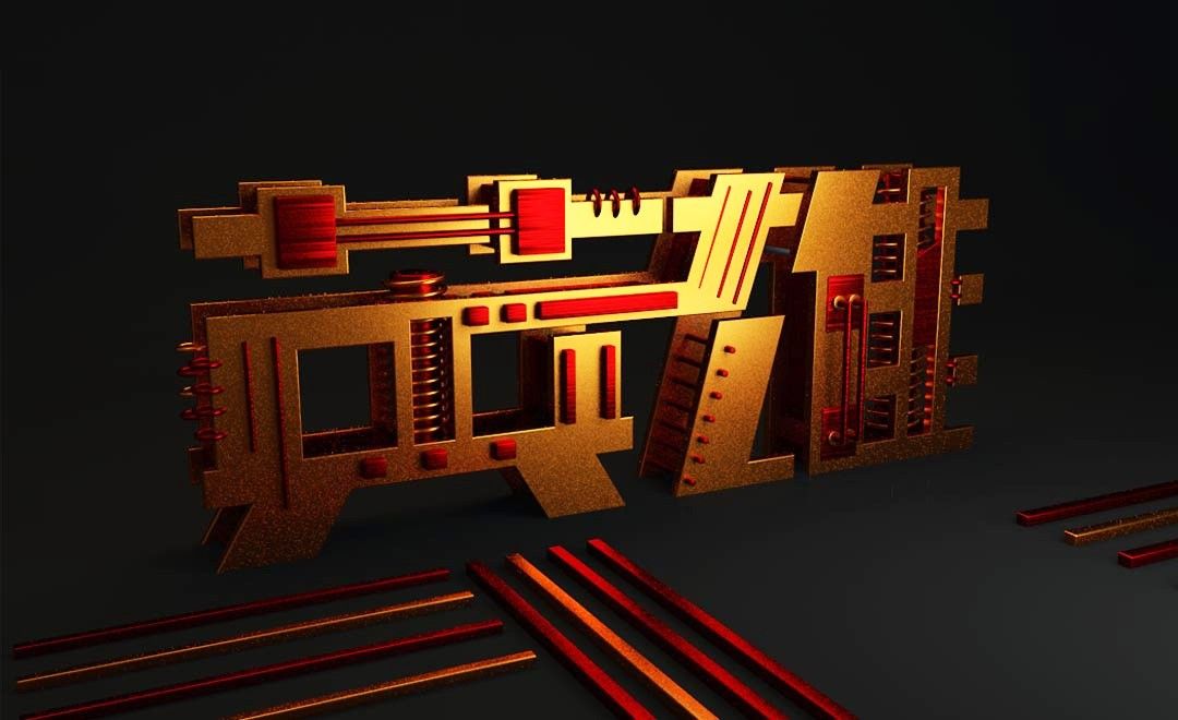 C4D+AI+PS-立体金属字 英雄 - C4D教程教程_PS(CC2017)、AI(CS6)、C4D(R18) - 虎课网
