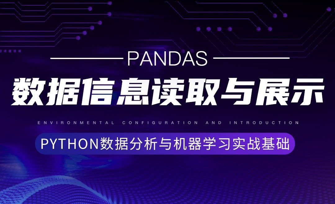 Pandas 数据信息读取与展示 Python数据分析与机器学习实战基础 3d数字教程python 3 虎课网