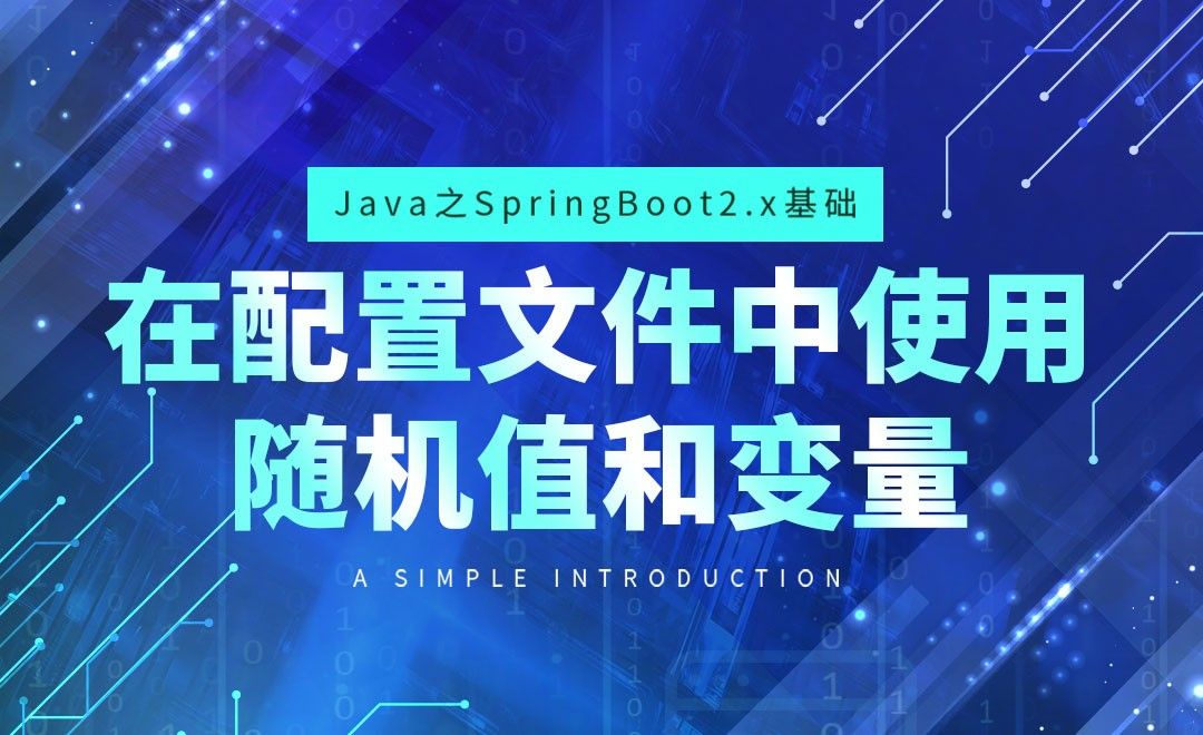 在配置文件中使用随机值和变量 Java之springboot2基础 编程开发教程java 虎课网 