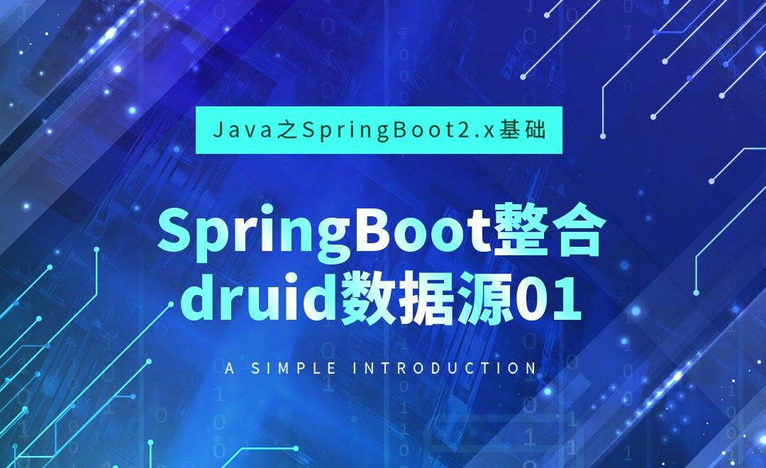 Springboot整合druid数据源01 Java之springboot2基础 编程开发教程java 虎课网