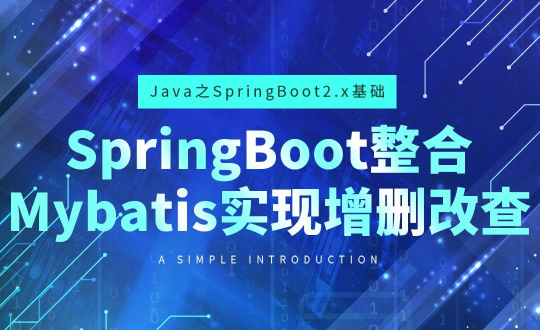 Springboot整合mybatis实现增删改查 Java之springboot2基础 编程开发教程java 虎课网 