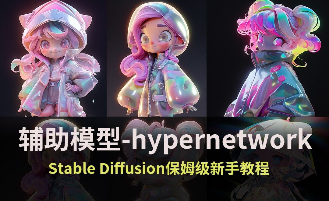 hypernetwork（低配版Lora）模型基础讲解-Stable diffusion保姆级使用教程 - 3D数字教程_Stable diffusion - 虎课网